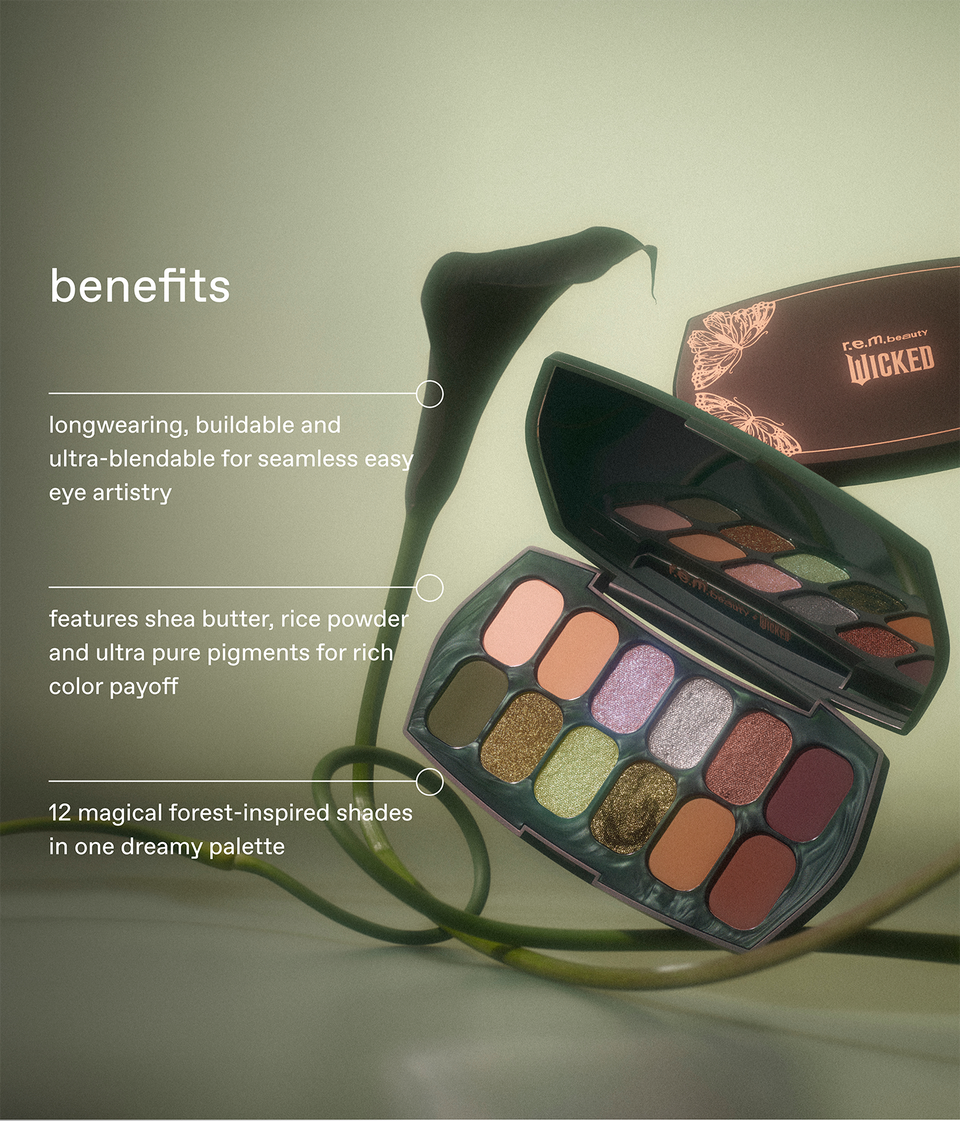 r.e.m. beauty x Wicked: For Good Ozian Forest Eyeshadow Palette – rem ...